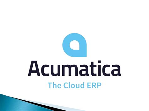 Acumatica Cloud ERP System PPTX