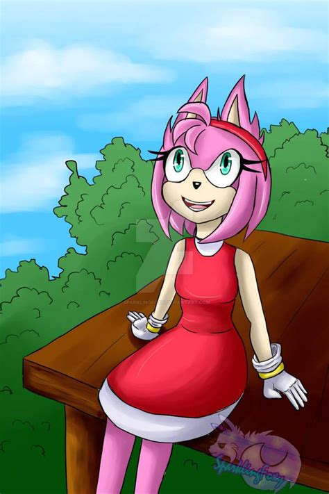 Amy Rose Summer By Sparklingfoxy On Deviantart