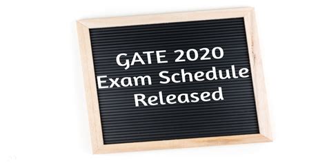 GATE Exam Schedule Released Check Your Test Date