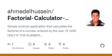 GitHub Ahmedelhussein Factorial Calculator Android App Simple Android Application That