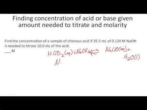 What Is Concentration In Chemistry