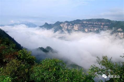 湖南龙山景点 湖南龙山风景区 大山谷图库