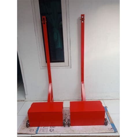 Jual Tiang Badminton Portable Tiang Bulu Tangkis Tiang Net Portable Tbp Murah Shopee