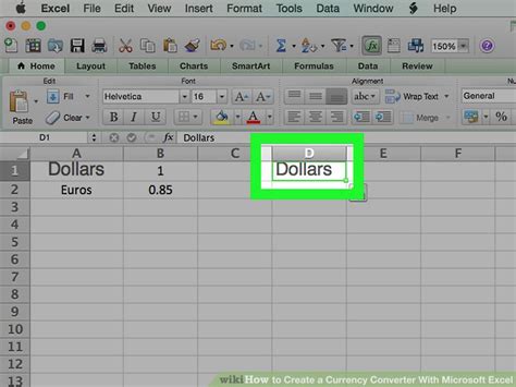 How To Create A Currency Converter With Microsoft Excel