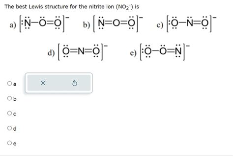Nitrite Ion Lewis Structure