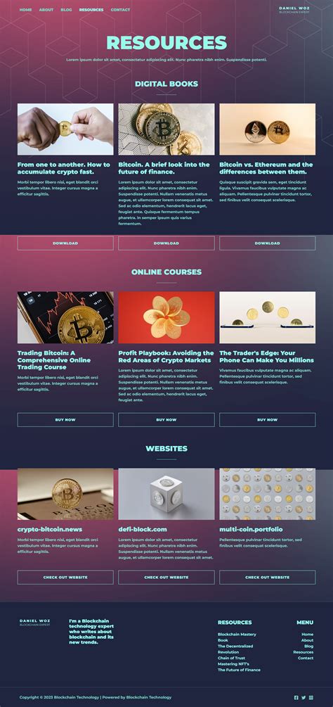 Blockchain Technology Modern Web Template For Tech Businesses
