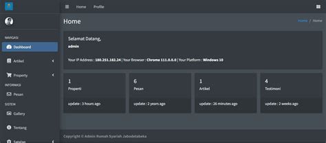 Website Property Menggunakan Codeigniter