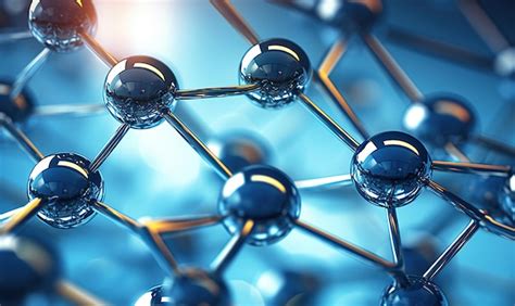 Structure Moléculaire 3d De Latome De Bore En Gros Plan Avec L