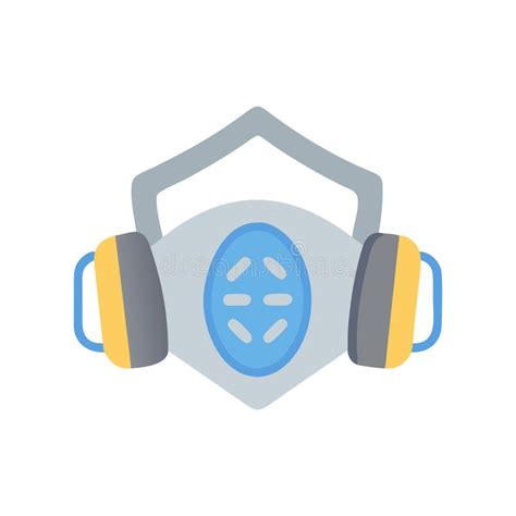 Respirator Mask Symbol For Health Safety Stock Illustration