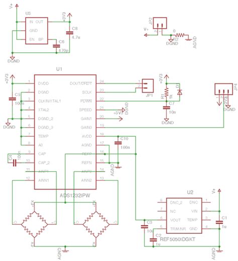 Using The Ads1232 With Two Full Bridge Pressure Sensors Data Converters Forum Data