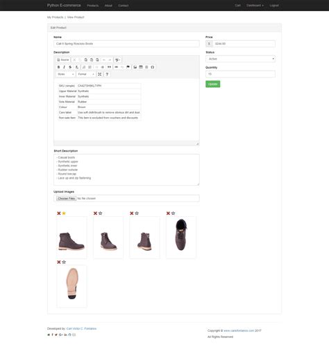 Python E Commerce Carlo Fontanos