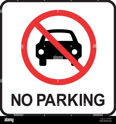 No Parking Sign Vector