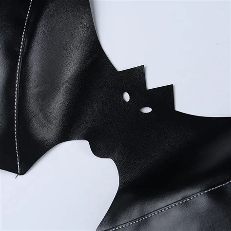 Bat Leather Lace Up Halter Top