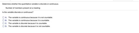 Solved Determine Whether The Variable Is Qualitative Or
