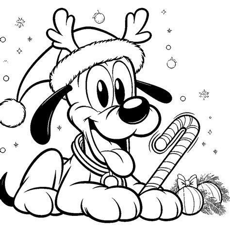 Mickey Mouse Coloring Pages Christmas 2025