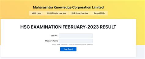 Maharashtra Hsc 12th Results 2023 Out Hscresult Mkcl