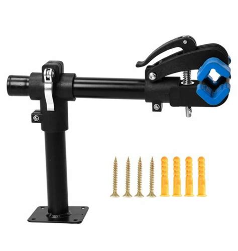 자전거 정비대 벽걸이 로드 실내 거치대 벽 마운트 수리 랙 회전 스탠드 작업대 보관 클램프 자전거용 티몬