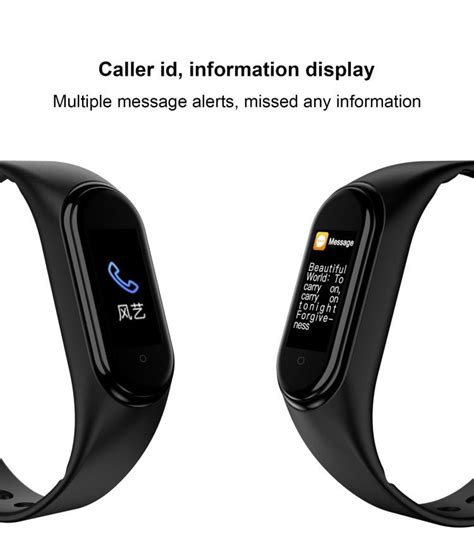 M4 Smart Bracelet With Heart Rate Activity and Fitness Tracker