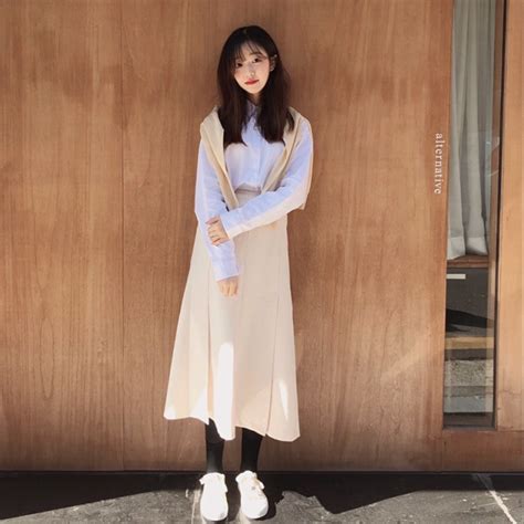 대학생 개강 코디 6가지 여자 봄 데일리룩 모음집 네이버 블로그