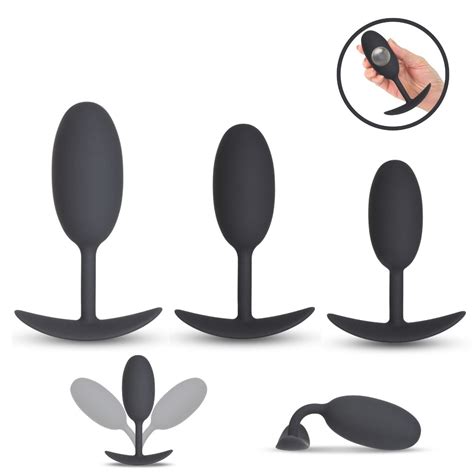 Silicone Wearable Snug Weighted Anal Butt Plug Anal Training Trainer