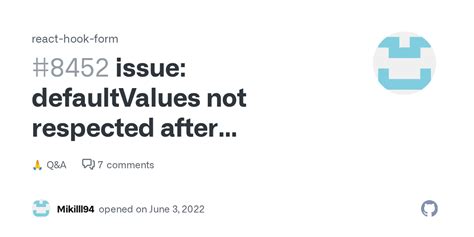 Issue Defaultvalues Not Respected After Performing Yup Validation