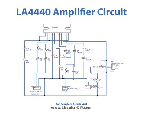 La4440 Ic Amplifier Circuit Diagram 4440 Ic Amplifier Circui