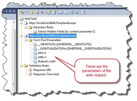 Advanced Capability In Web Performance Test Of Vs2010 • Codewrecks