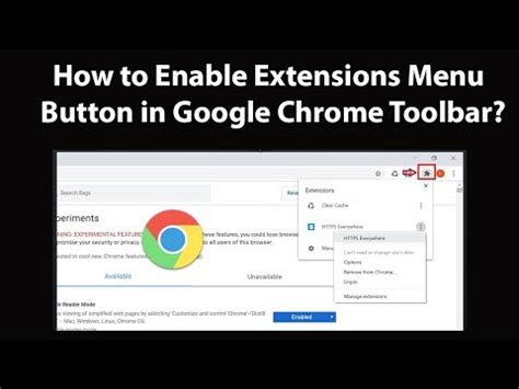 How To Enable Extensions Menu Button In Google Chrome Toolbar Artofit