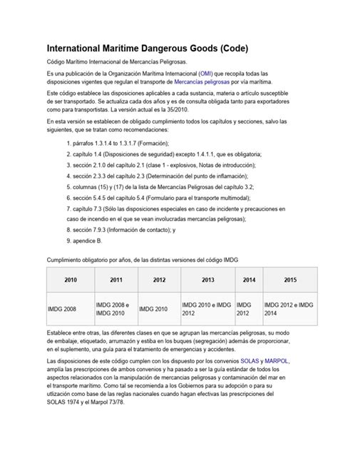 Codigo Imdg Pdf