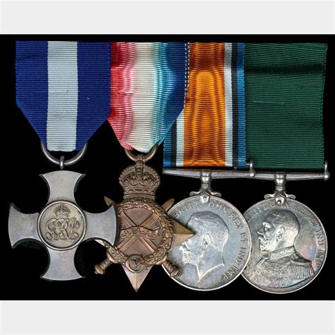 The Minesweeping 1917 D S C Group Of Four Awarded To Chief Skipper E Barlow Royal Naval Re