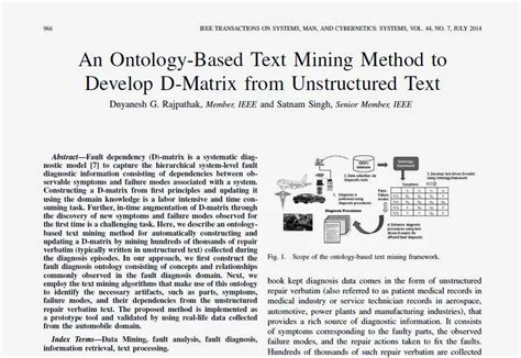 Bit Curious An Ontology Based Text Mining Method To Develop D Matrix