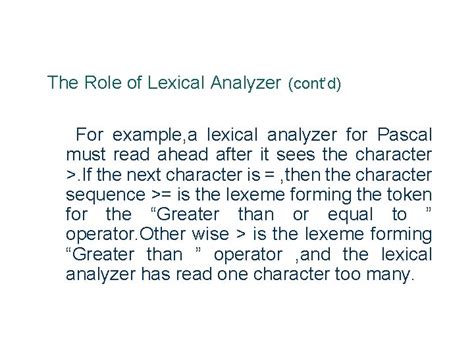 Lexical Analysis 1 Source Language Lexical Analyzer Syntax