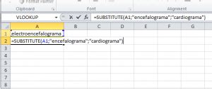 Función sustituir Excel cambia unos caracteres por otros en texto