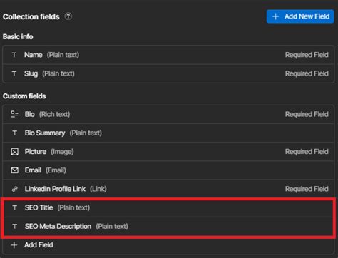 Adding Seo Title And Meta Description In Webflow Cms Collections Hubpages