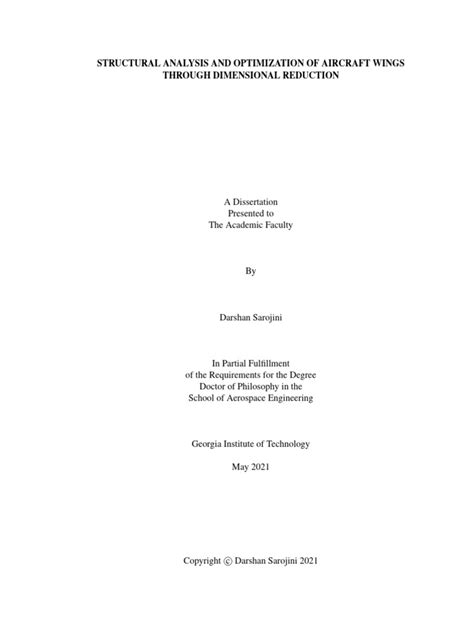 Sarojini Dissertation 2021 Pdf Mathematical Optimization