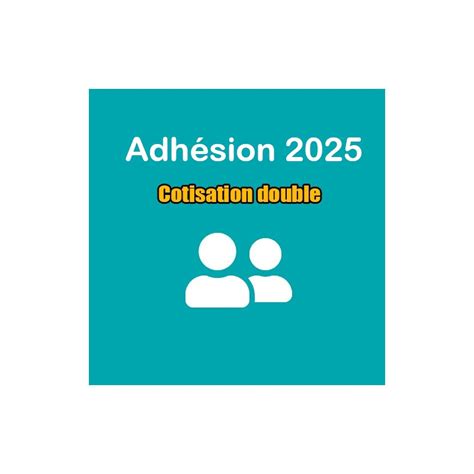 Adhésion 2025 Cotisation Double Apba