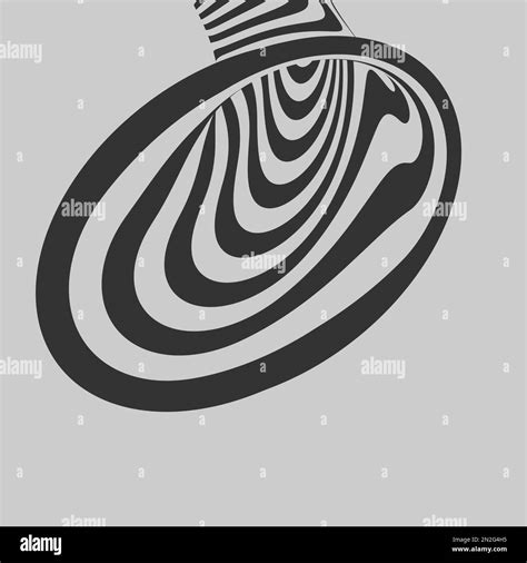 Pattern With Optical Illusion Abstract Background Optical Art 3d Vector Illustration Stock