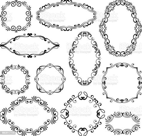 꽃 디자인 선조 프레임 요소 메뉴 또는 결혼식 초대를위한 벡터 블랙 로얄 프레임 결혼식에 대한 스톡 벡터 아트 및 기타 이미지 결혼식 왕족 원형 Istock