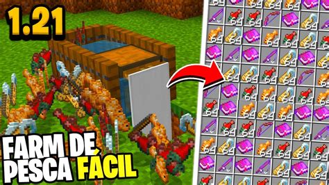 Farm De Pesca FÁcil E Eficiente No Minecraft Bedrock 121 Youtube