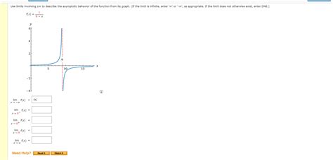 Solved Use Limits Involving To To Describe The Asymptotic