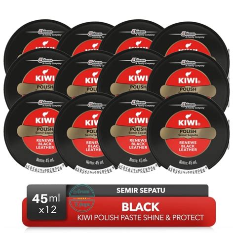Jual Kiwi Paste Sp Shoe Polish Black 45ml Kiwi Semir Sepatu Hitam X12 Shopee Indonesia