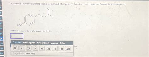 Solved The Molecule Shown Below Is Responsible For The Smell