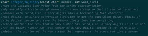 Solved Char Integer To Binary Const Char Number Int Chegg Com