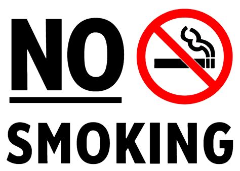 Free Printable No Smoking Signs