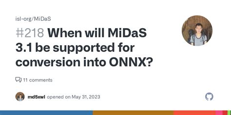 When Will MiDaS Be Supported For Conversion Into ONNX Issue Isl Org MiDaS GitHub