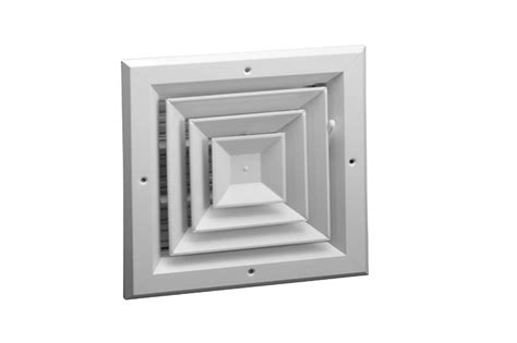 Aluminum 4 Way Ceiling Diffuser 8x8 Square Air Vent Cover