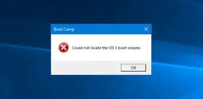 Boot Camp Could Not Switch Between Windows And Mac OS