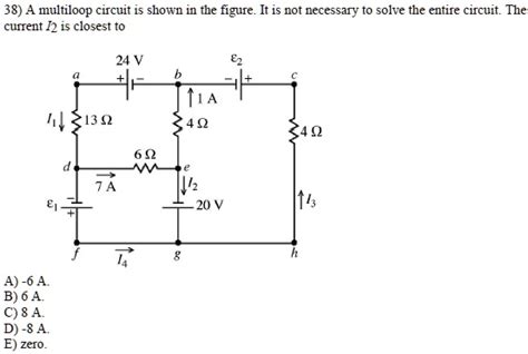 a multiloop circuit shown in the figure it is not necessary to solve