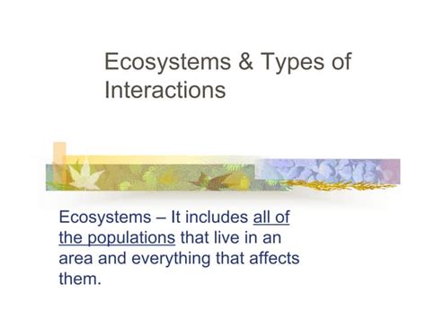 Ecosystems Interactions Pdf Ppt