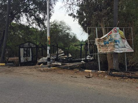 ရေစကြိုမြို့အဝင် ရဲကင်းစခန်း မီးလောင်